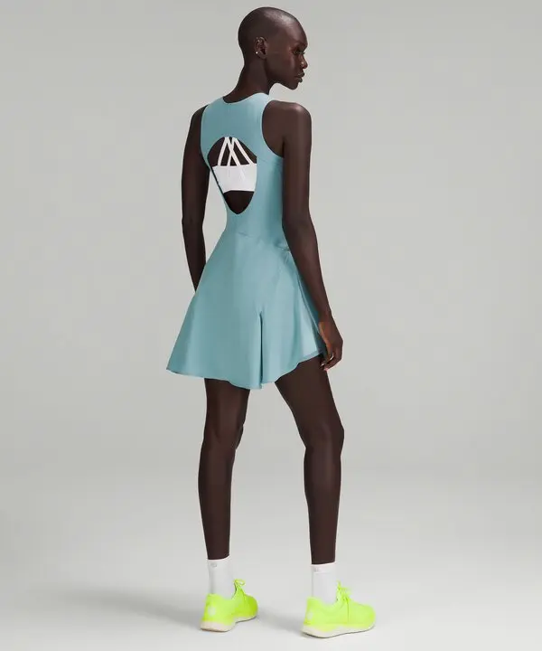 Lululemon Everlux Short-Lined Tennis Tank Top Dress 6 - Tidal Teal